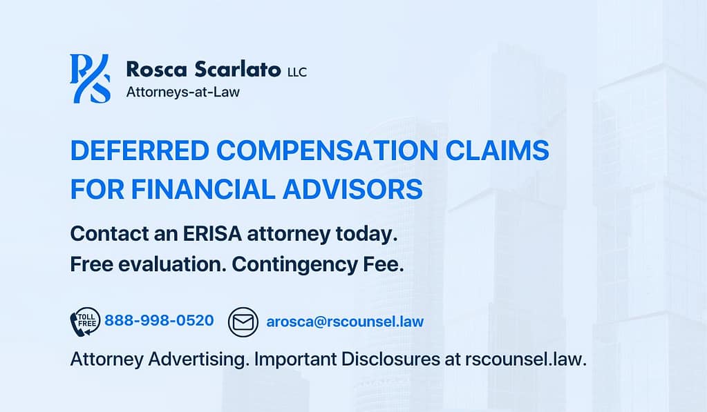 Deferred Compensation Claims| Rosca Scarlato LLC
