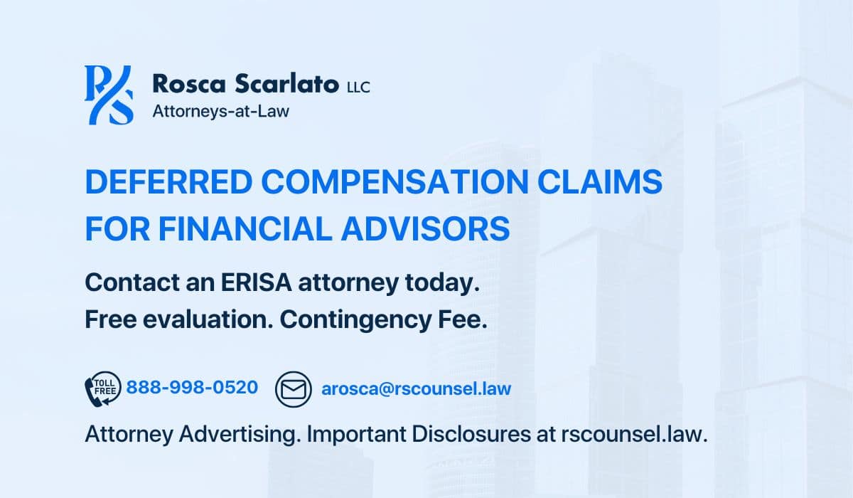 Deferred Compensation Claims| Rosca Scarlato LLC